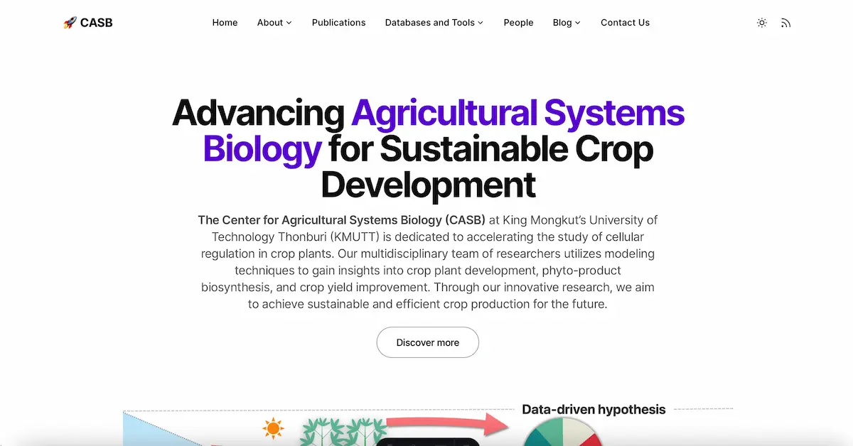 Center for Agricultural Systems Biology - CASB
